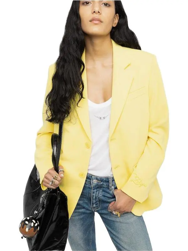 Zadig&Voltaire Vanille Structured Blazer - Yellow