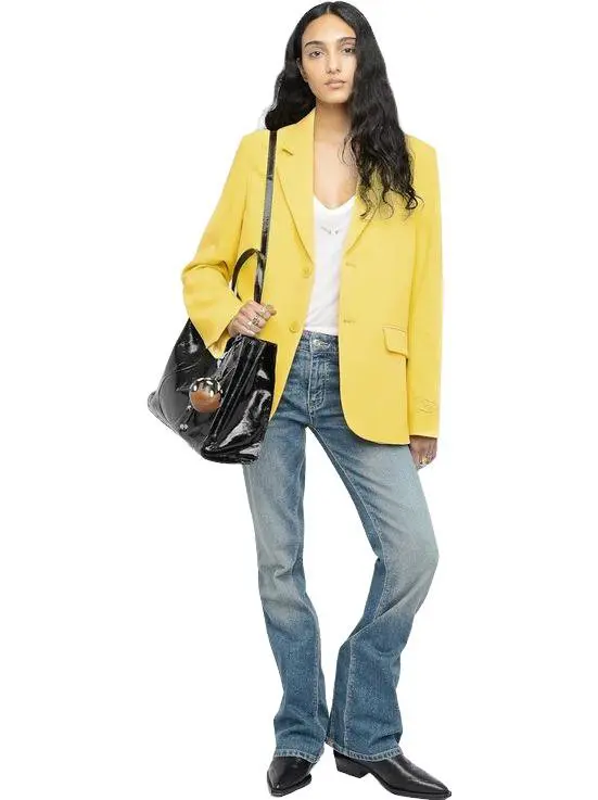Zadig&Voltaire Vanille Structured Blazer - Yellow