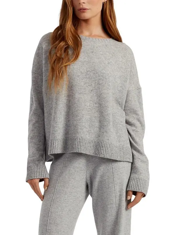 Chinti & Parker Wool Cashmere Relaxed Sweater - Light Grey