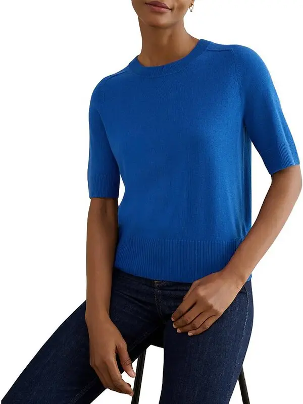 HOBBS LONDON Leena Raglan Sleeve Top - True Blue