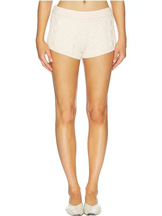 Lioness Housewife Knit Short - Cream Cable