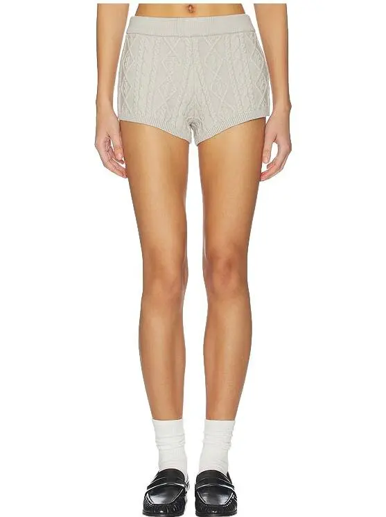 Lioness Housewife Knit Short - Ash Cable