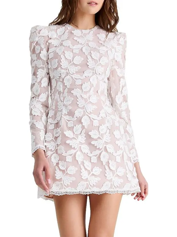 HELSI Christy Embroidered Mini Dress - White