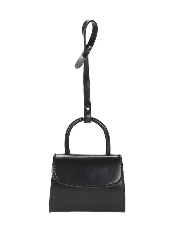 By Far Mini Mini Card Holder - Black