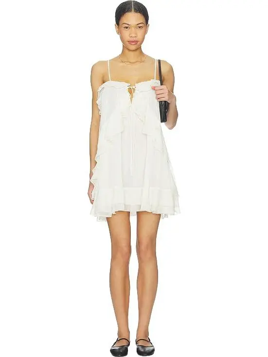 Lioness Ethereal Mini Dress - Pearl