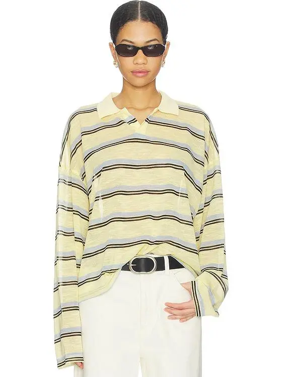 Lioness Rebels Jersey Top - Honey Stripe