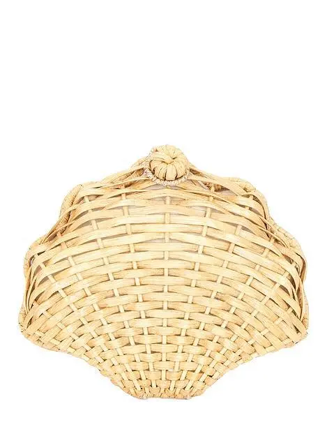 ARANAZ Oskola Wicker Clutch - Natural