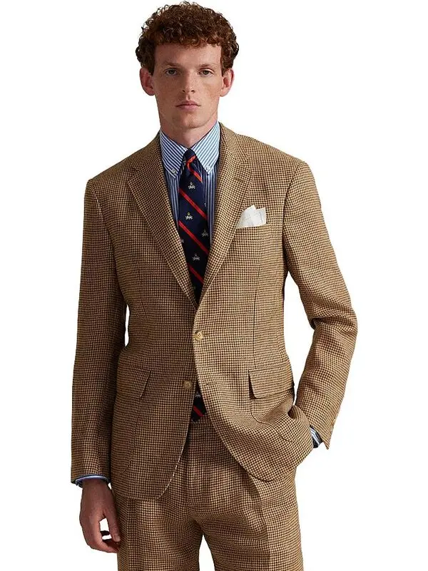Polo Ralph Lauren Polo Tailored Fit Summer Tweed Jacket - Tan/brown