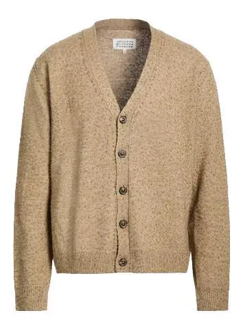 MAISON MARGIELA Long Sleeve Knit Cardigan - Khaki