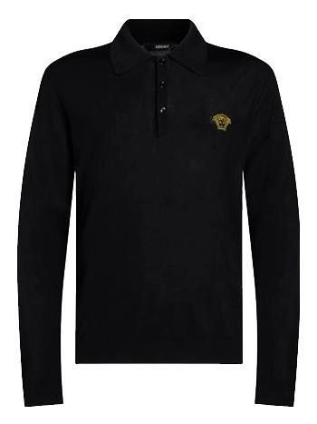 Versace Sweater Size Viscose, Cotton, Polyester - Black