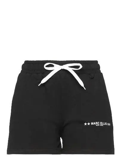 MARC ELLIS Cotton-elastane Blend Athletic Shorts - Black