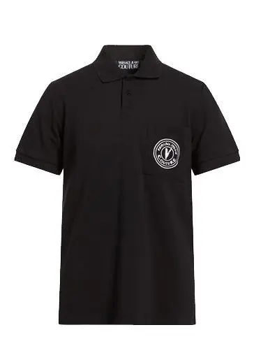 Versace Polo Shirt Size Cotton - Black