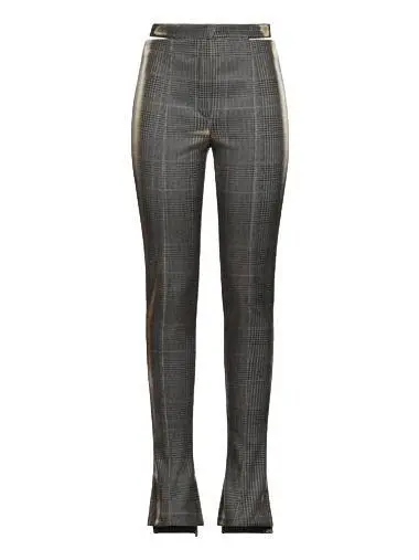 MUGLER Glen Plaid Bootcut Trousers - Beige