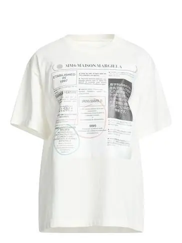 MAISON MARGIELA Printed Cotton T-shirt - White