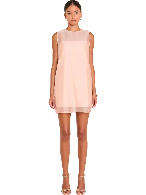 Amanda Uprichard Annina A-line Mini Dress - Lychee