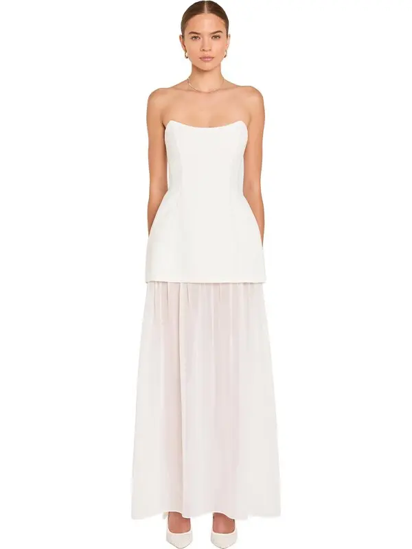 Amanda Uprichard Christy Maxi Dress - Ivory