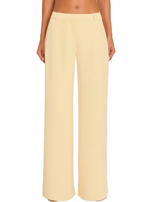 Amanda Uprichard Hathaway Trousers - Cornsilk