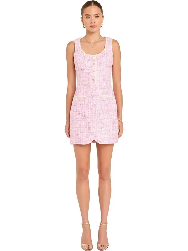 Amanda Uprichard Caligari Mini Dress - Pink