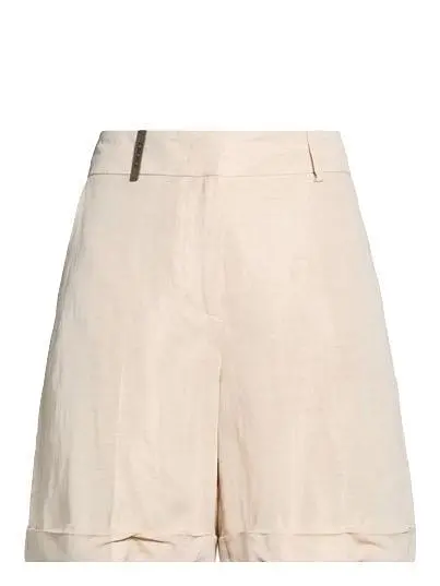 Peserico High-waisted Shorts - Beige