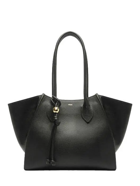 AREZZO Alba Leather Tote - Black