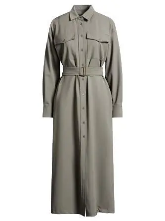 Max Mara Military Midi Shirt Dress - Green