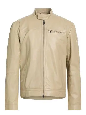 Peuterey Lambskin Biker Jacket - Beige