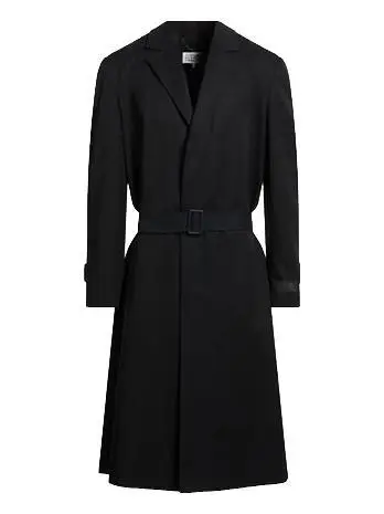 MAISON MARGIELA Virgin Wool Trench Coat - Black
