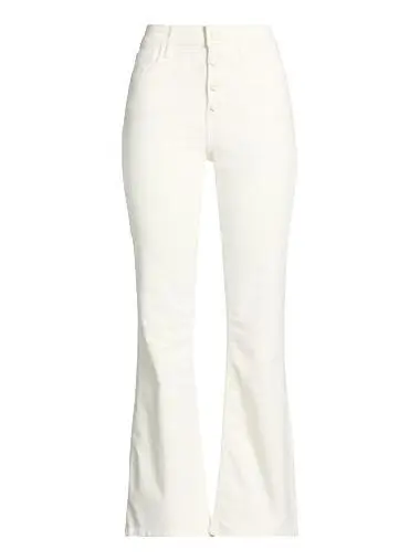 Liu Jo Cotton Flared Corduroy Pants - White