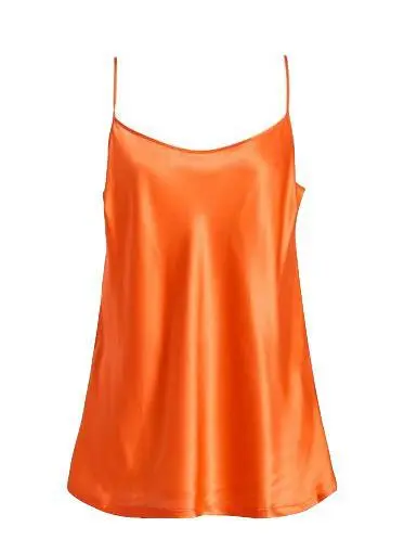 ROBERTO COLLINA Satin Camisole - Orange