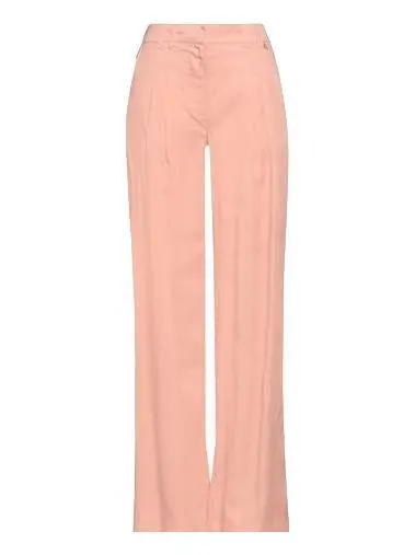 TWINSET Lyocell Wide-leg Pants - Salmon Pink