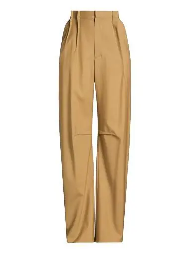MAISON MARGIELA Wide-leg Virgin Wool Trousers - Beige
