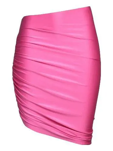 Andamane The Attico Polyamide And Elastane Midi Skirt - Fuchsia