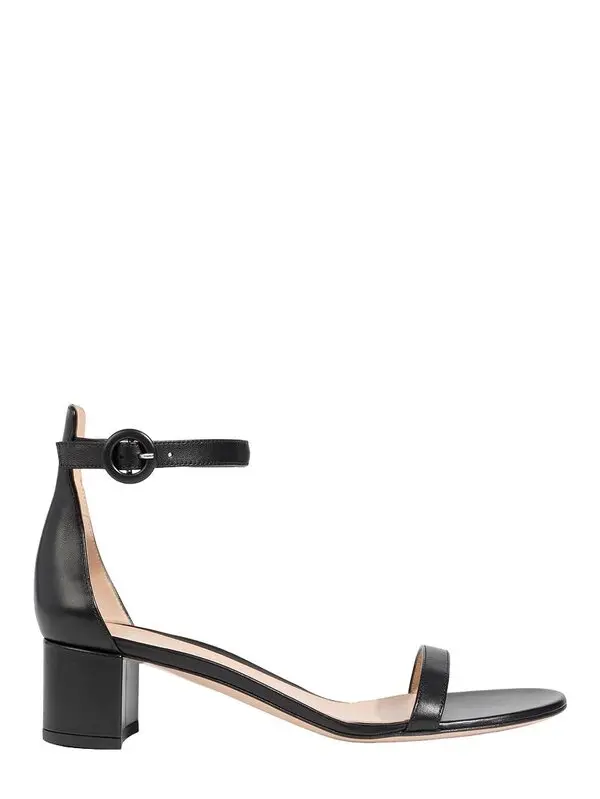GIANVITO ROSSI Gaeta 45 Leather Sandals - Black