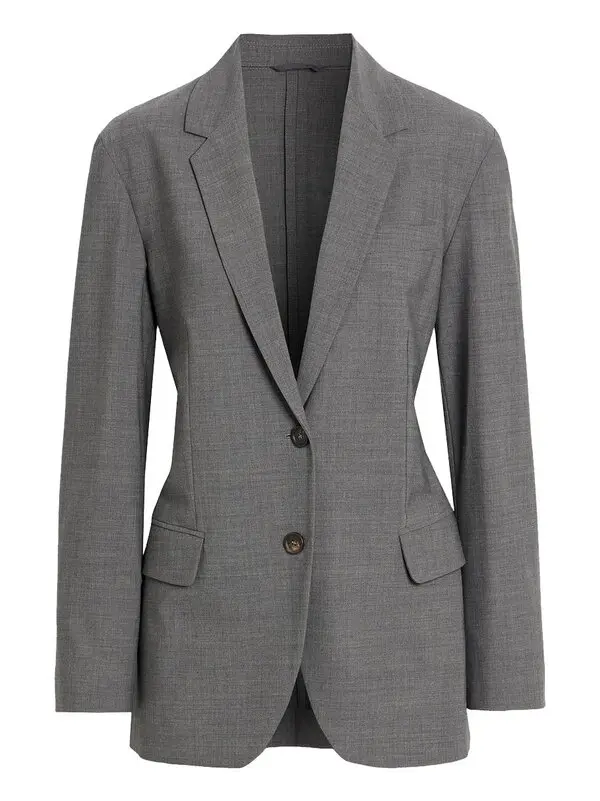 Brunello Cucinelli Wool-blend Blazer - Dark Gray