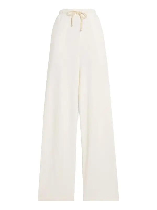THE ELDER STATESMAN Daily Wide-leg Pants - Off-white