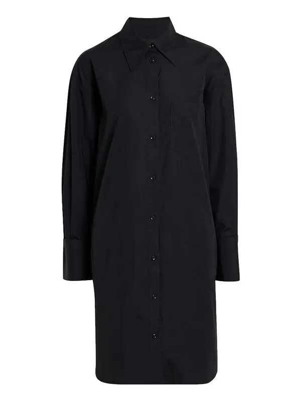 Simone Rocha Oversized Cotton-poplin Shirt - Black