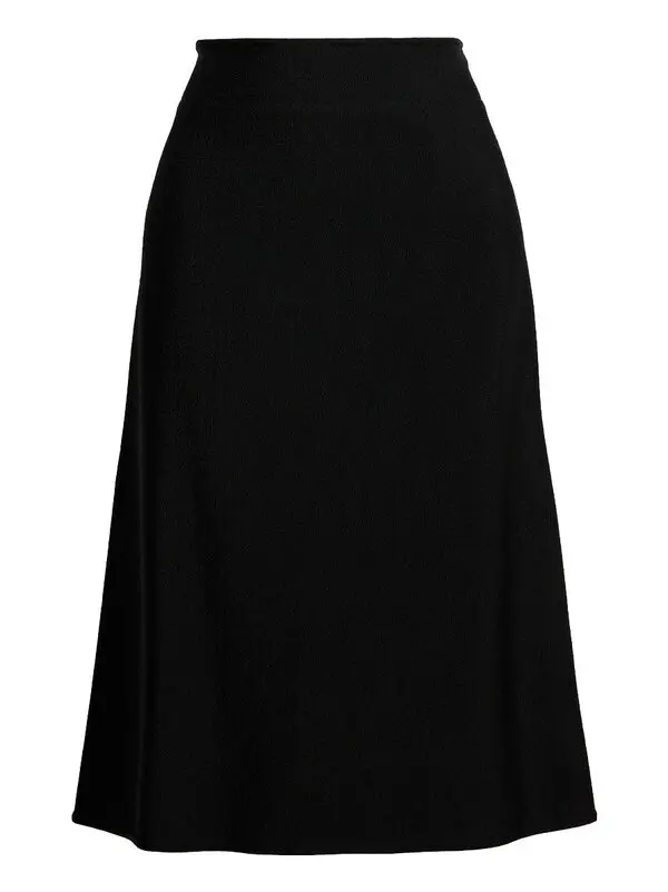 JIL SANDER Crepe Skirt - Black