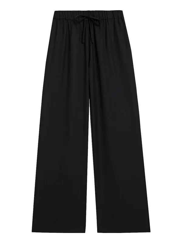 Simone Rocha Wool-twill Wide-leg Pants - Black