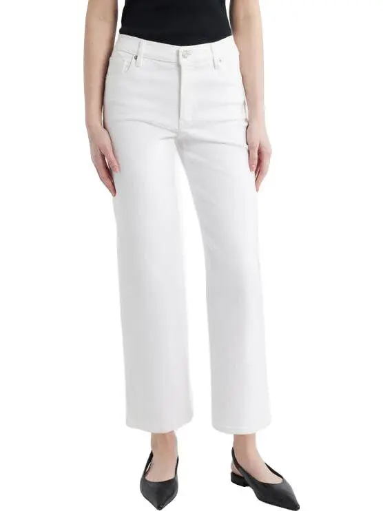 FRAME The Mellow Ankle Straight-leg Jeans - White