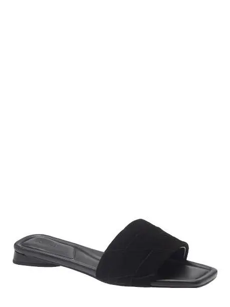 Nordstrom Brynn Leather Slide Sandal - Black