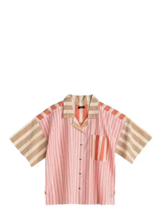 Echo Cassis Camp Shirt - Beach Pink