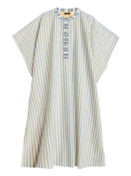 Echo Cassis Henley Caftan - Chambray