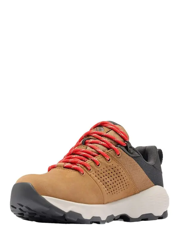Columbia Newton Nimble Waterproof Hiking Sneaker - Elk/poppy Red