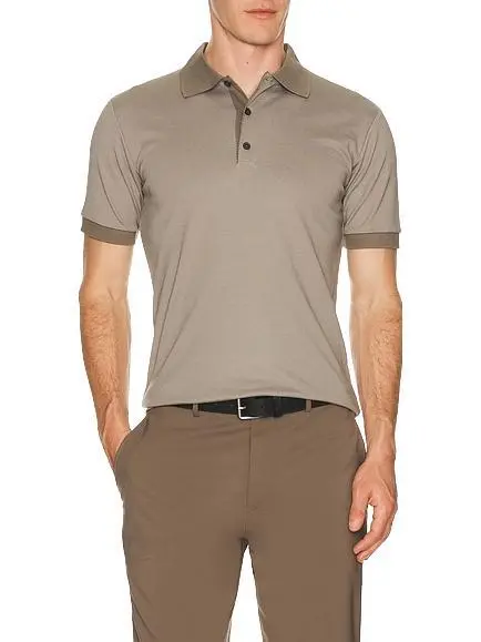 Theory Mod Jacquard Geo Polo - Morel Multi