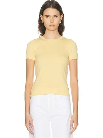 FLORE FLORE Car Tee" Short Sleeve T-shirt - Straw