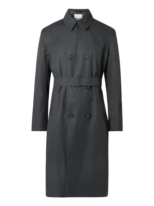 Oliver Spencer Albers Belted Woven Trench Coat - Gray