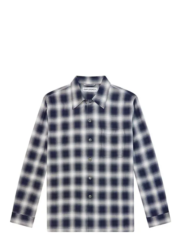 Our Legacy Checked Woven Shirt - Black