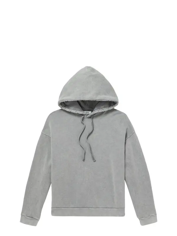 AGOLDE Salford Cotton-jersey Hoodie - Gray