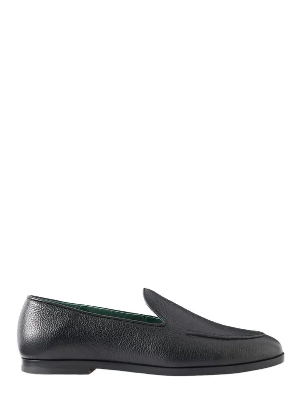 VINNY'S Marcel Full-grain Leather Loafers - Black