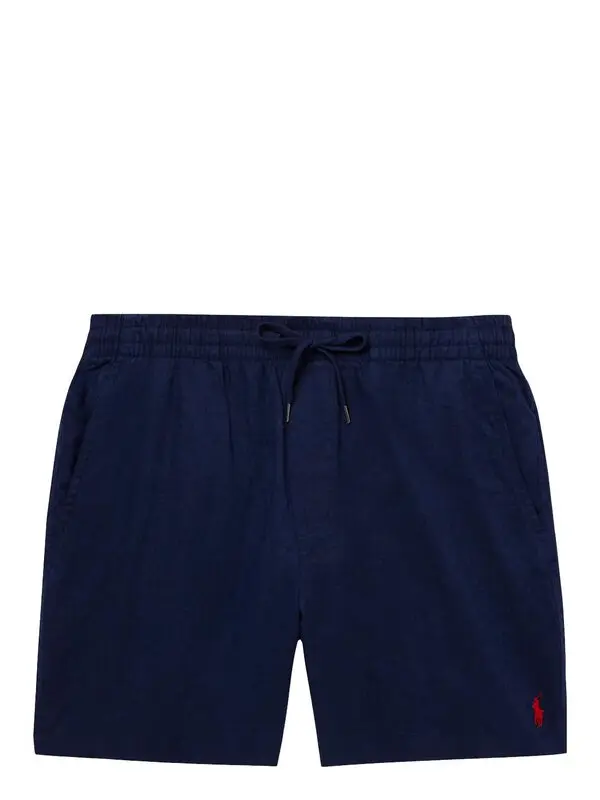 Polo Ralph Lauren Prepster Straight-leg Linen Drawstring Shorts - Blue